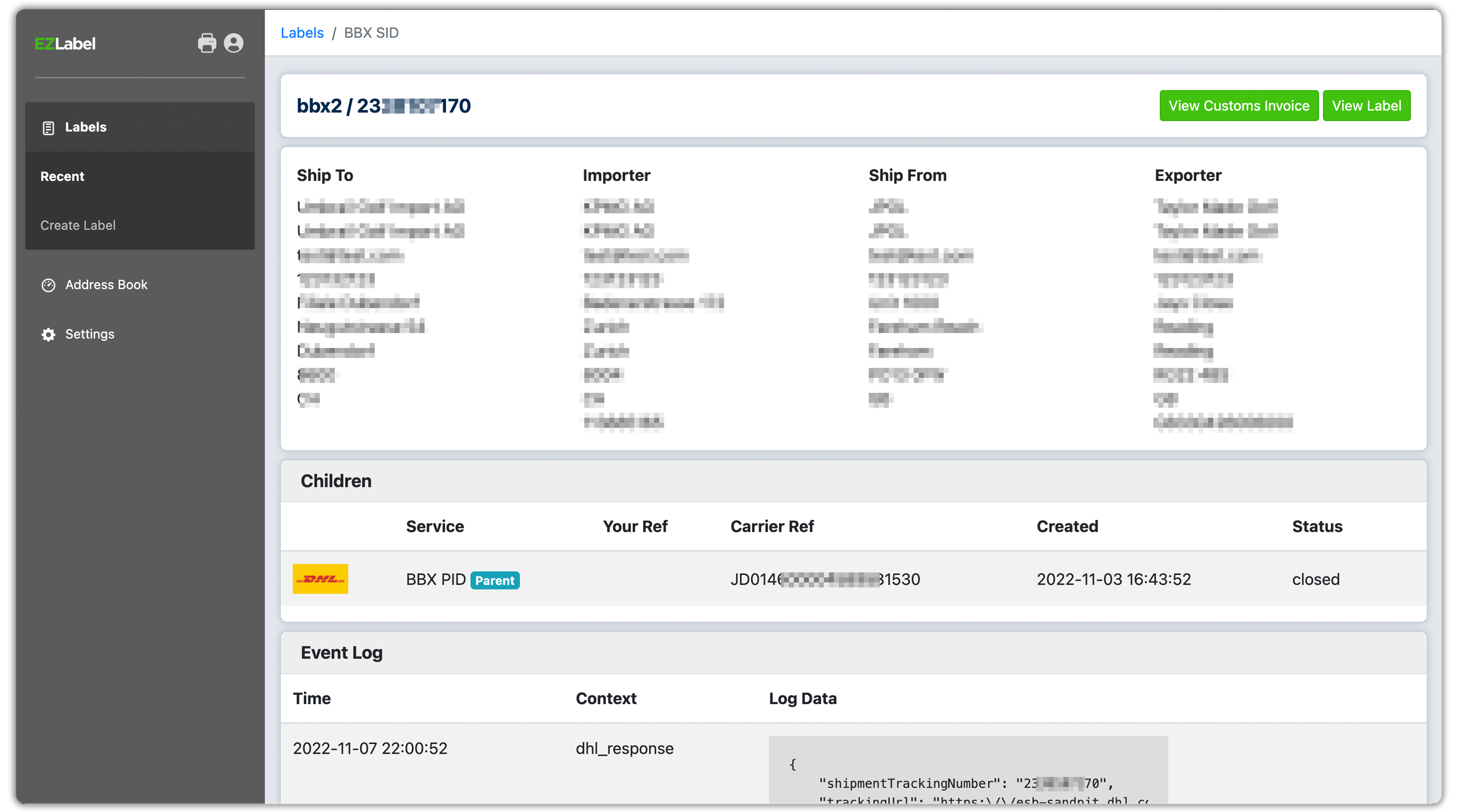 EZLabel - The refreshingly simple shipping label tool